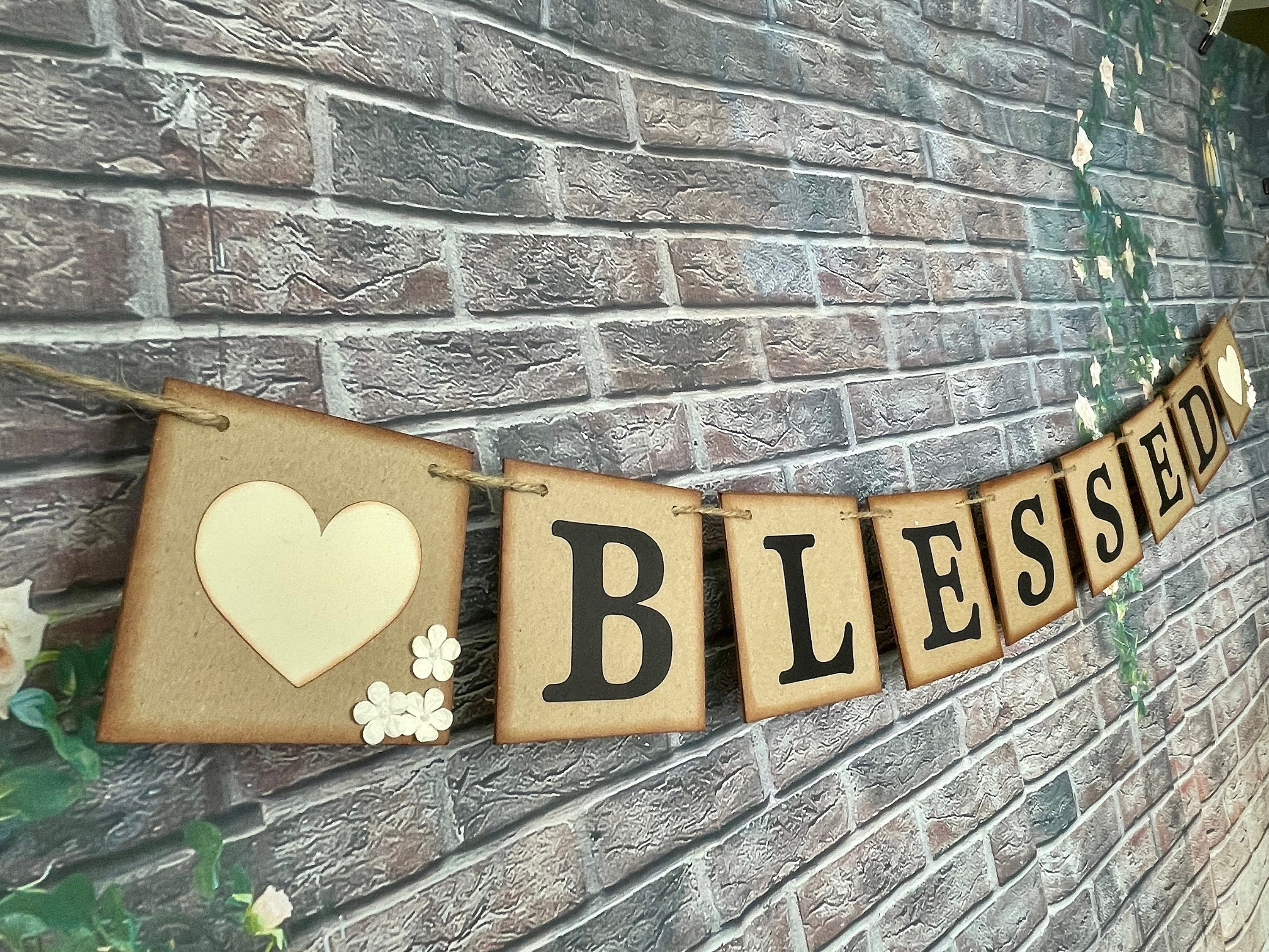BLESSED Banner-Blessed Banner-Blessed Garland-Blessed - Etsy Italia