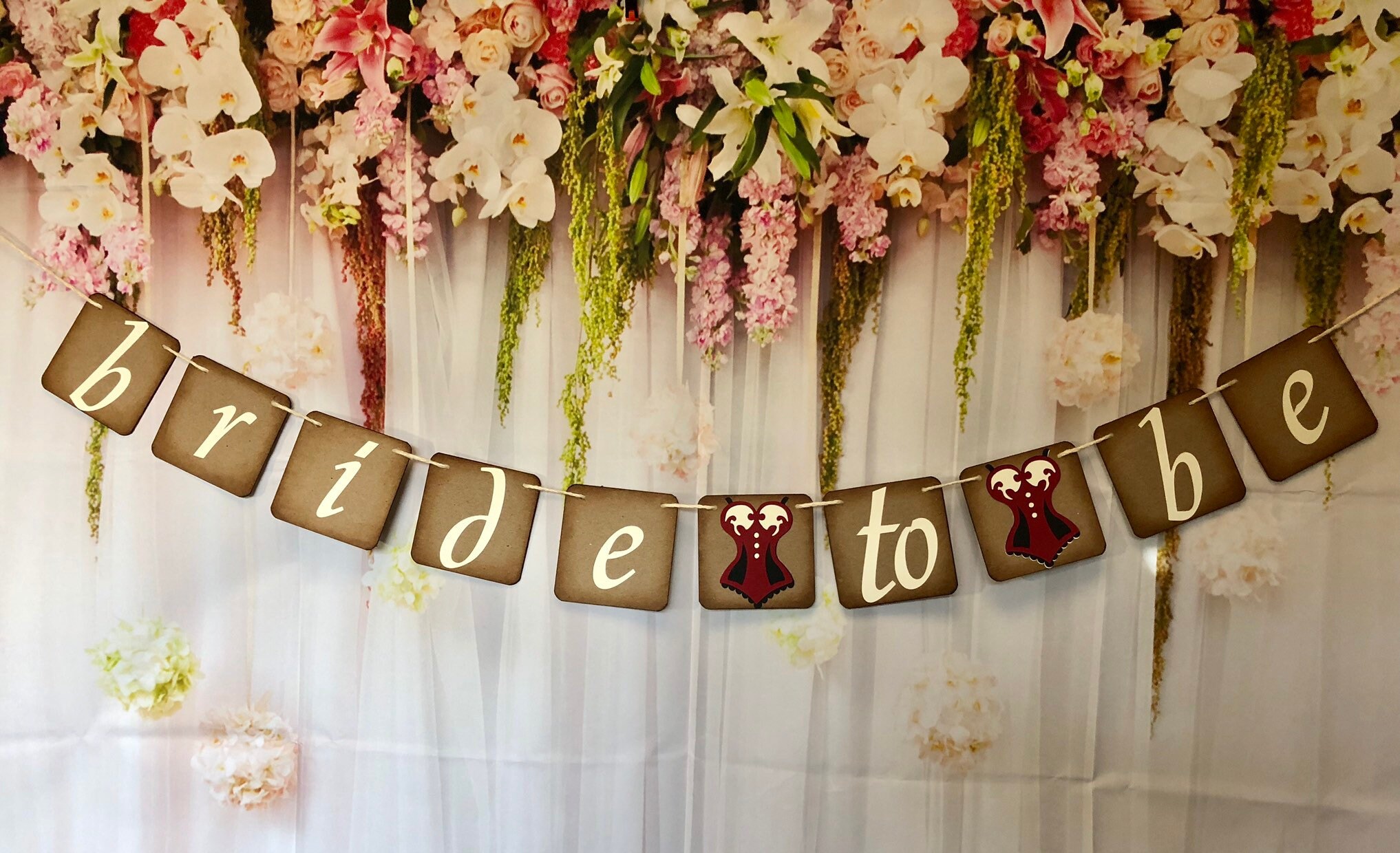 BRIDE TO BE Wedding banner Rustic Wedding 4 x 4 Chipboard | Etsy