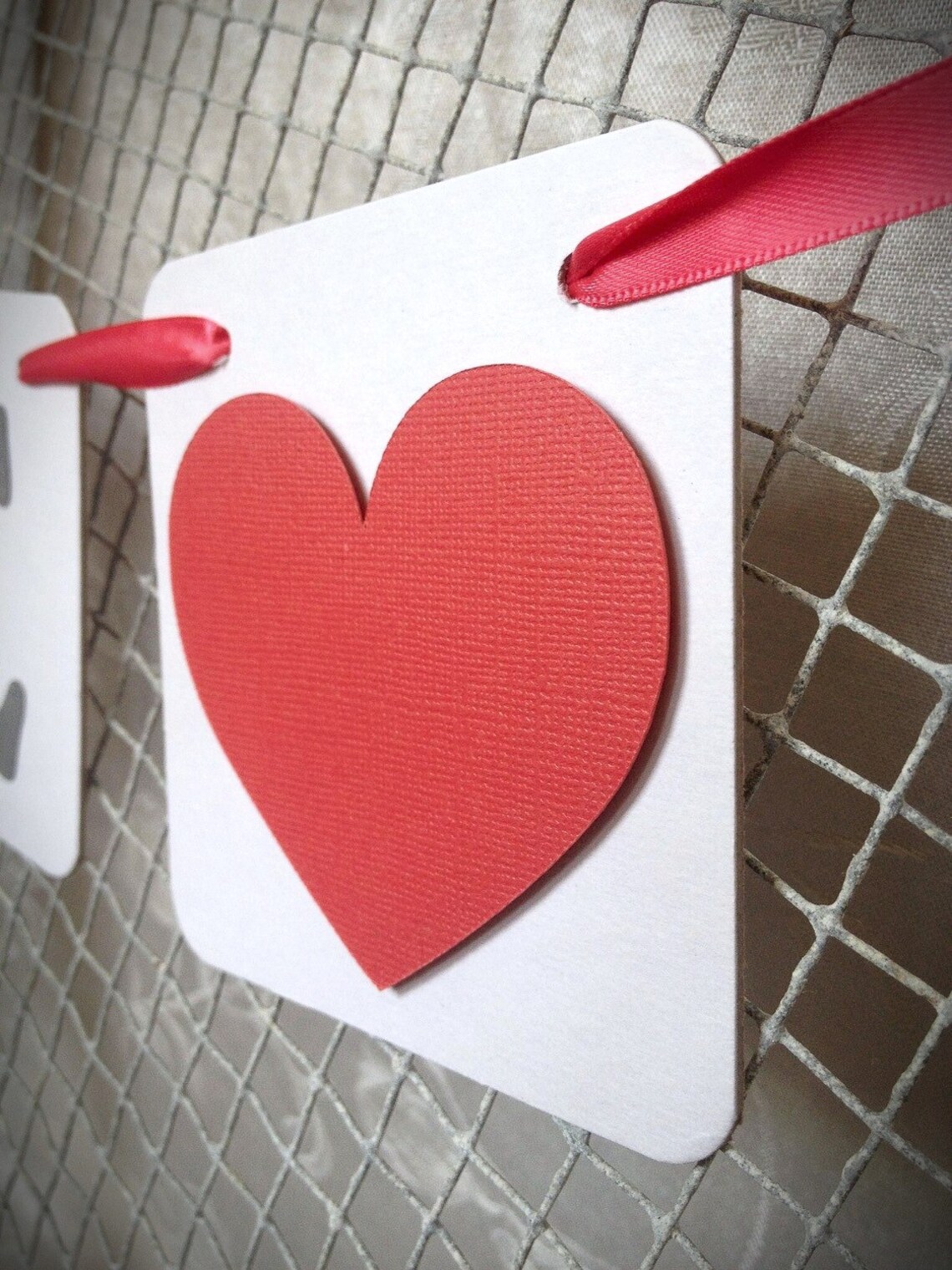 LOVE Banner-garland-pennant Wedding Sign Chipboard 4x4 Silver White and ...