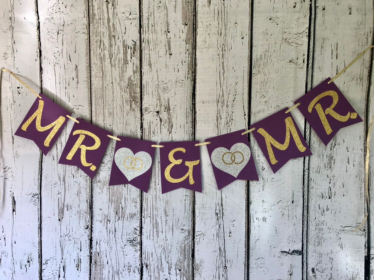MR & MR " Banner-mr and MR Banner-wedding Banner-wedding Decoration-gay ...
