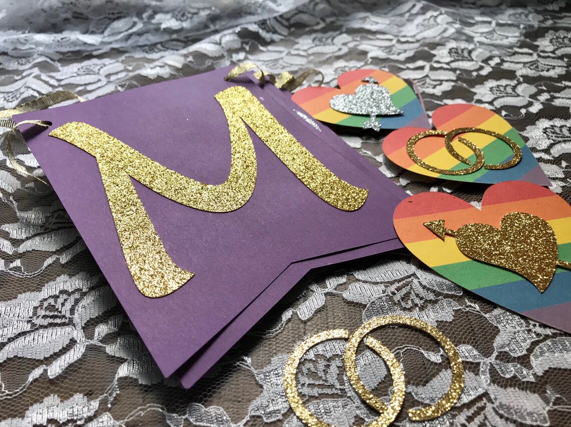 MR & MR " Banner-mr and MR Banner-wedding Banner-wedding Decoration-gay ...