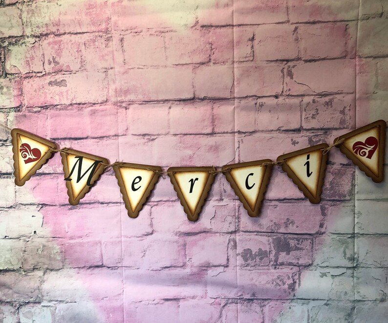 Mercy Wedding Banner French Style French Wedding French Sign Engaged ...