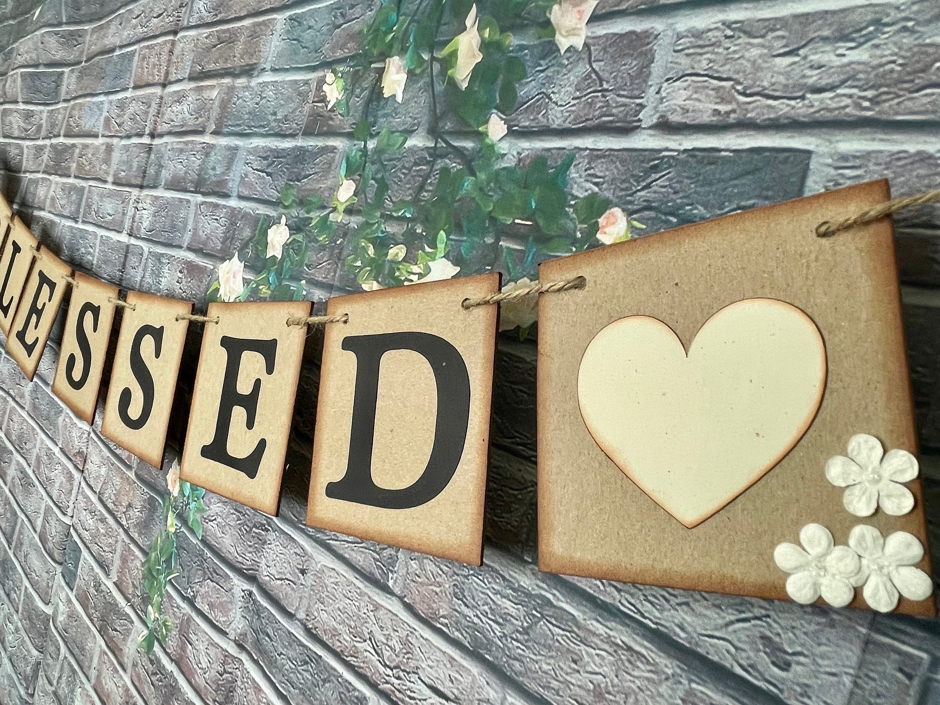 BLESSED Banner-Blessed Banner-Blessed Garland-Blessed | Etsy