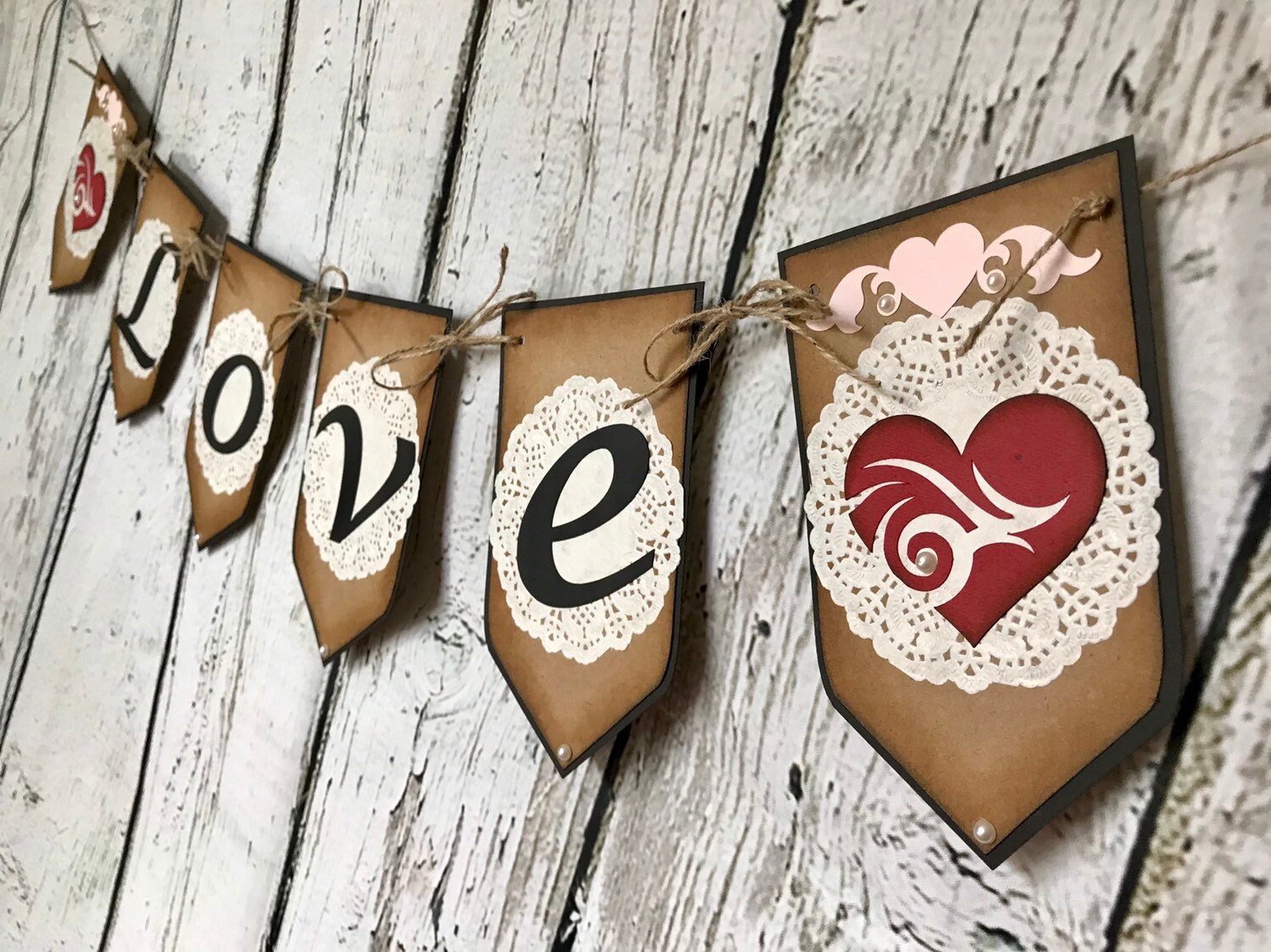 Love Banner Love Garland-love Pennant-anniversary | Etsy