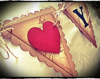 Shabby Chic Pennant | Etsy