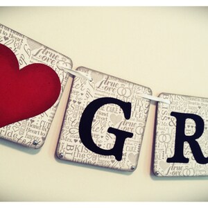 GRACIAS " Sign/banner - Wedding Sign - Chipboard 5" X 5" - Gray and ...