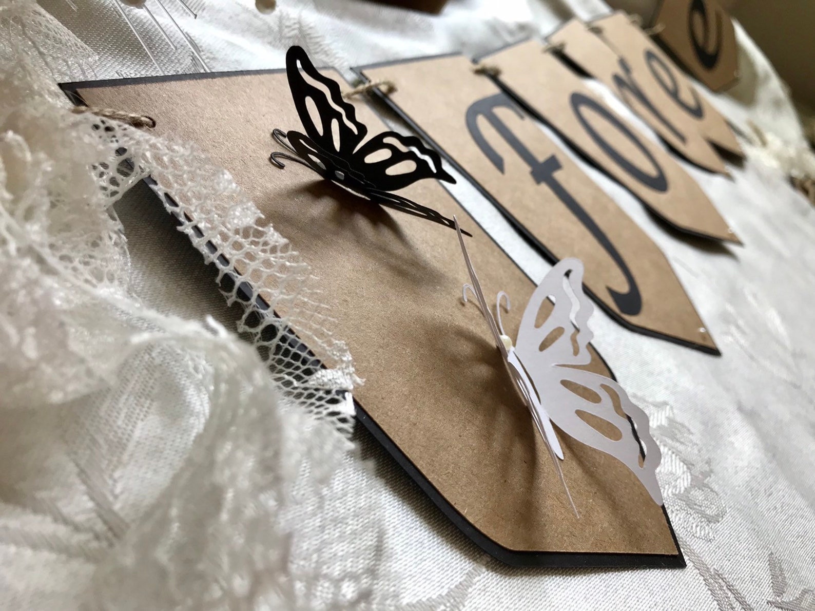 Forever Banner Wedding Banner-rustic Wedding-vintage Garland-forever ...