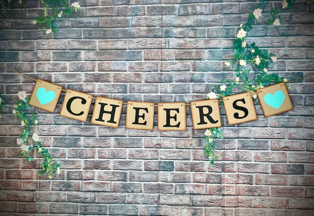 CHEERS Banner- Cheers Garland-cheers Sign- Wedding Celebration-bridal ...