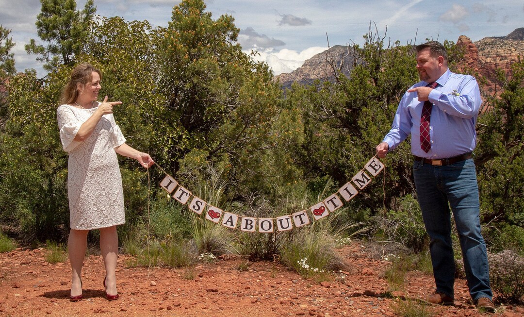 IT S ABOUT Time" Wedding Sign - 4' X 4' Wedding Sign - Anniversary ...