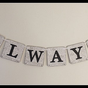 ALWAYS " Sign ,banner, Garland Banner - Wedding Banner - Cardboard ...