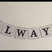 ALWAYS " Sign ,banner, Garland Banner - Wedding Banner - Cardboard ...