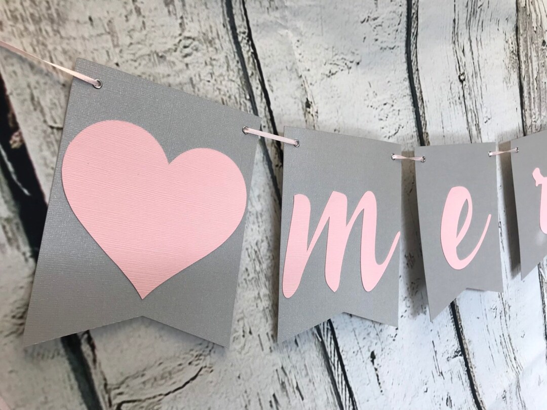 Merci" Wedding Banner-engaged Banner-anniversary Banner-gracias Banner ...