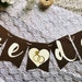 WE Do Banner Wedding Banner-dark Brown and Ivory-we Do Sign-just ...