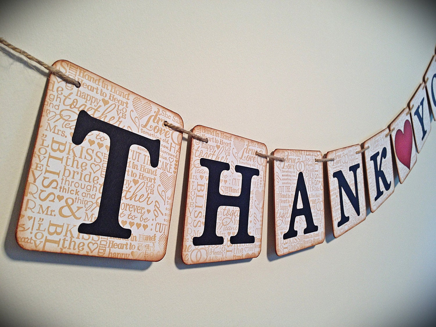 GRACIAS Sign/Banner Sepia Vintage style Cardboard Wedding sign banner ...