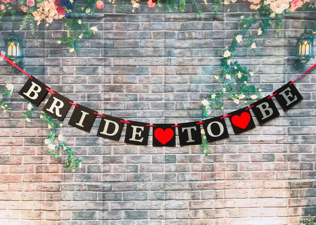 BRIDE TO Be" Bridal Shower Banner - Bride Shower Sign-bride to Be-bride ...