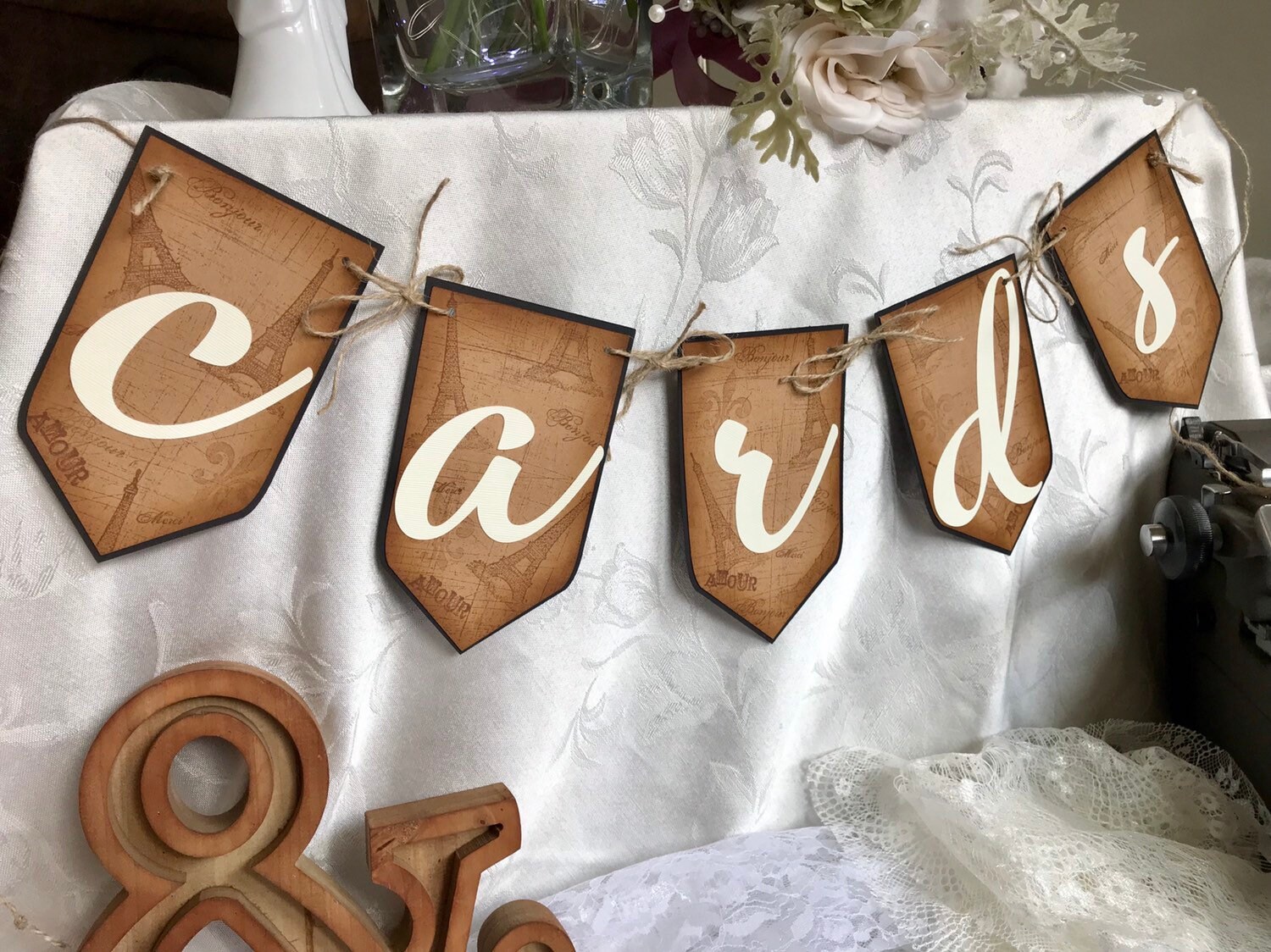 Cards Banner-cards Garland-cards Sign-cards Pennant-wedding Banner ...