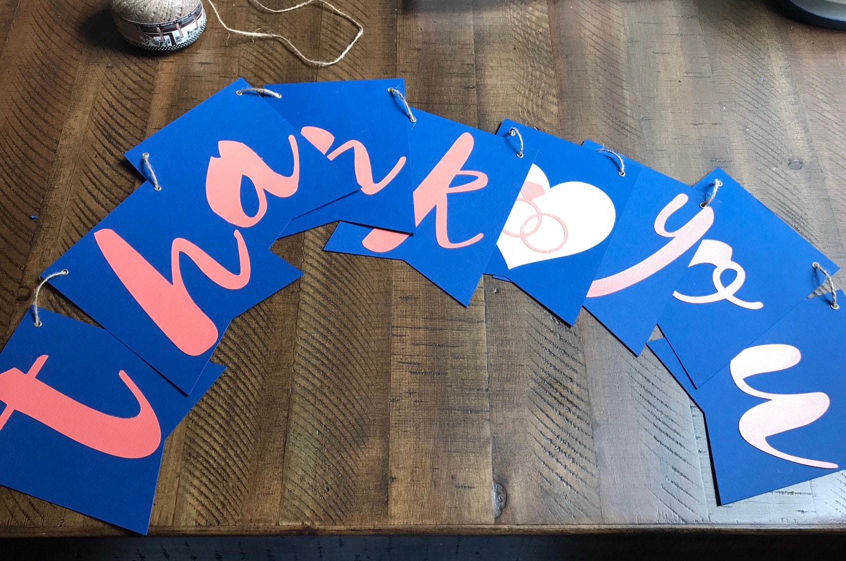 THANK You Wedding Banner Wedding Decoration-thank You | Etsy