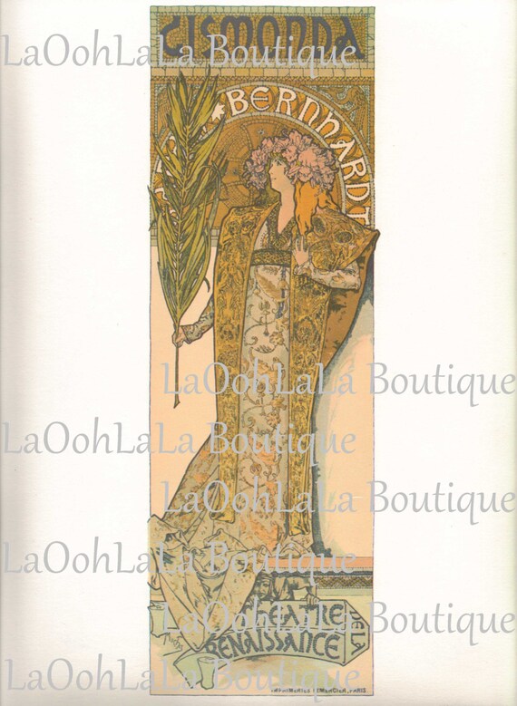 Prints 1898 Art Nouveau Digital Prints Adolfo Hohenstein Opera Iris ...