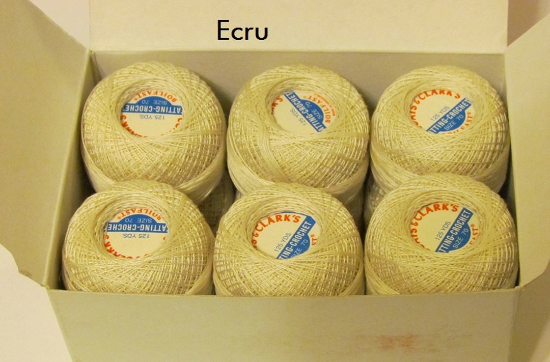TATTING THREAD; Crochet Thread; Vintage, 12 Balls, Rare Find, New in ...