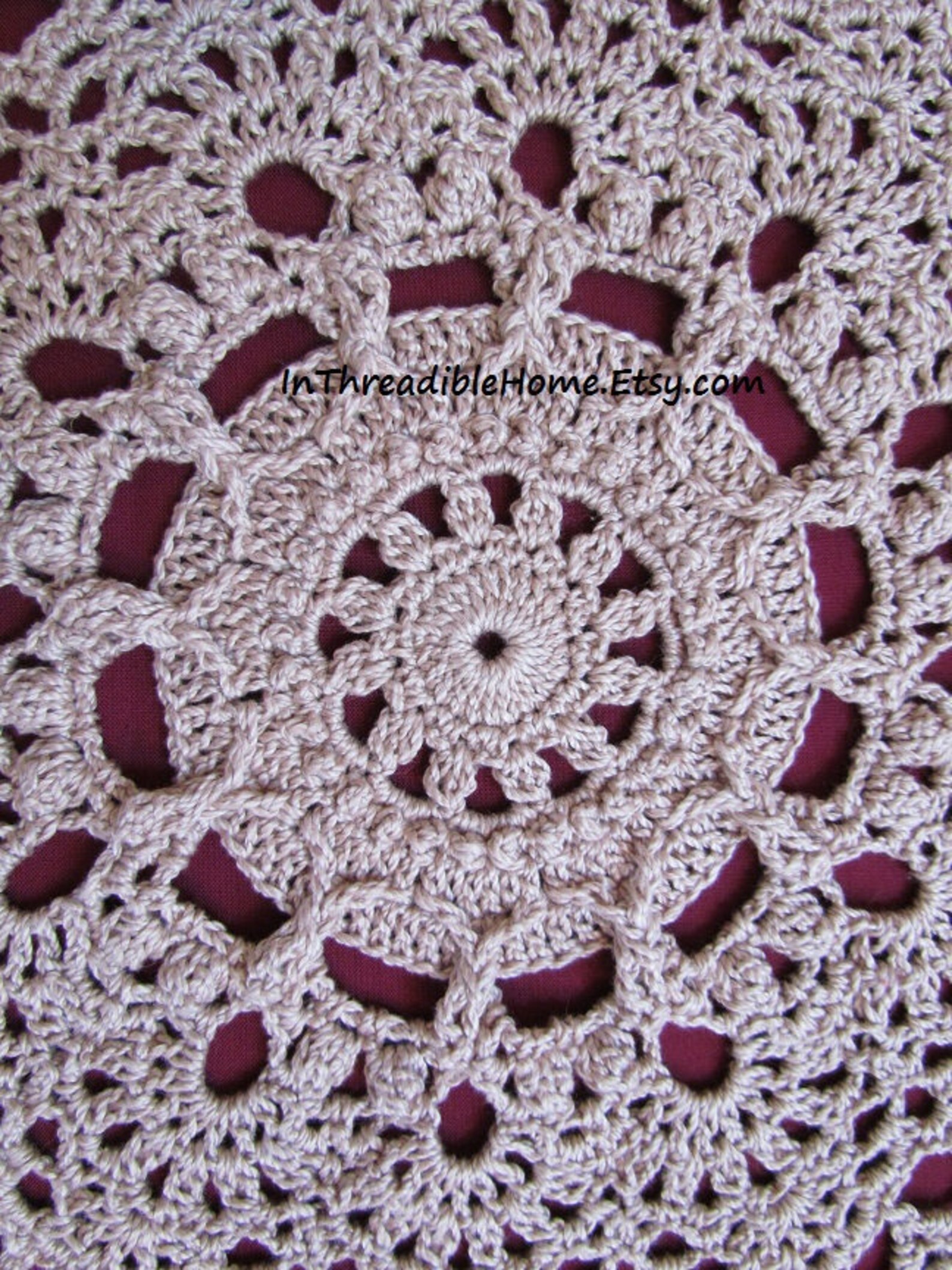 FRENCH VANILLA Doily .PDF Pattern Crochet From Sweeter - Etsy