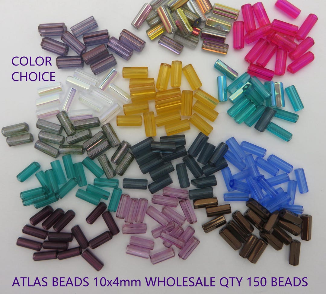 X SHOP Closing ! !wholesale 300 Beads, Color Choice ATLAS Beads Measure ...