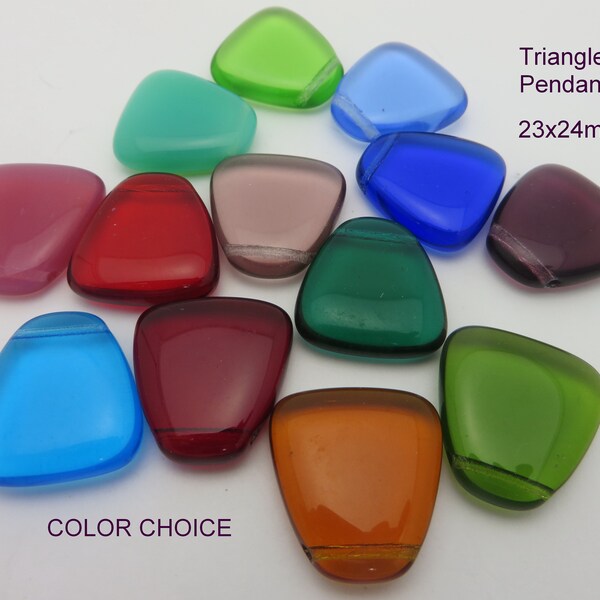 Czech Triangle Bead - Etsy