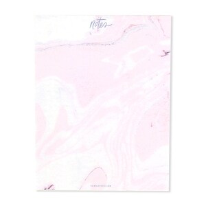 Pink Marbled Notepad - Etsy