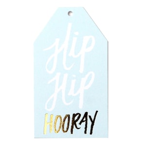Hip Hip Hooray Gift Tags - Etsy