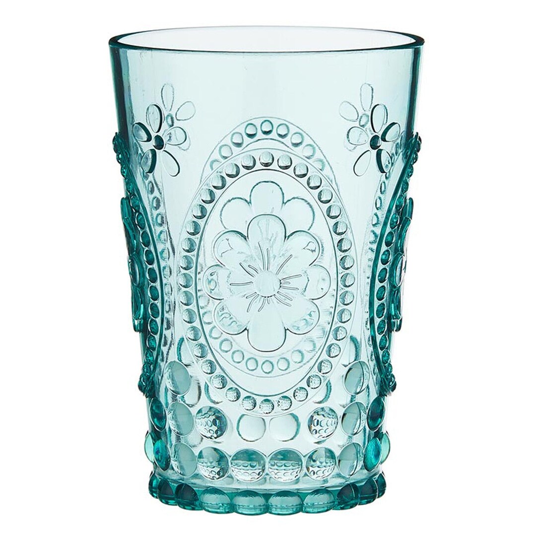 Vintage Teal Acrylic Cup - Etsy