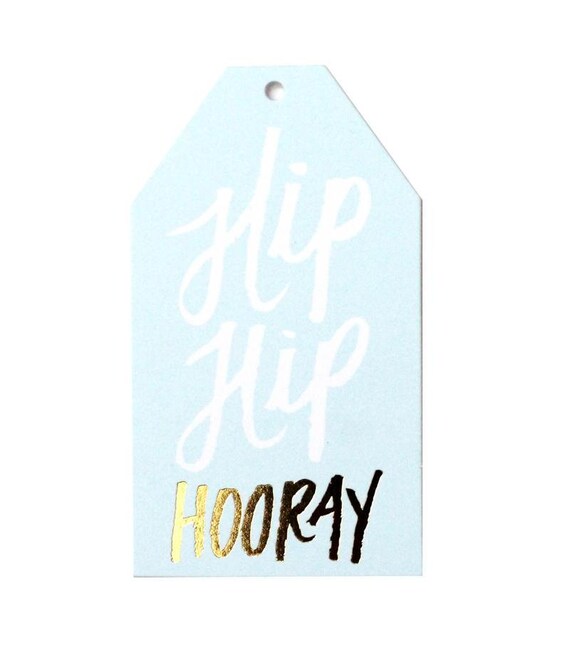 Hip Hip Hooray Gift Tags | Etsy