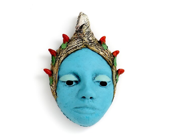 Title: "safe Keeping" Ceramic Face, Wall Art, Jacquline Hurlbert, One ...