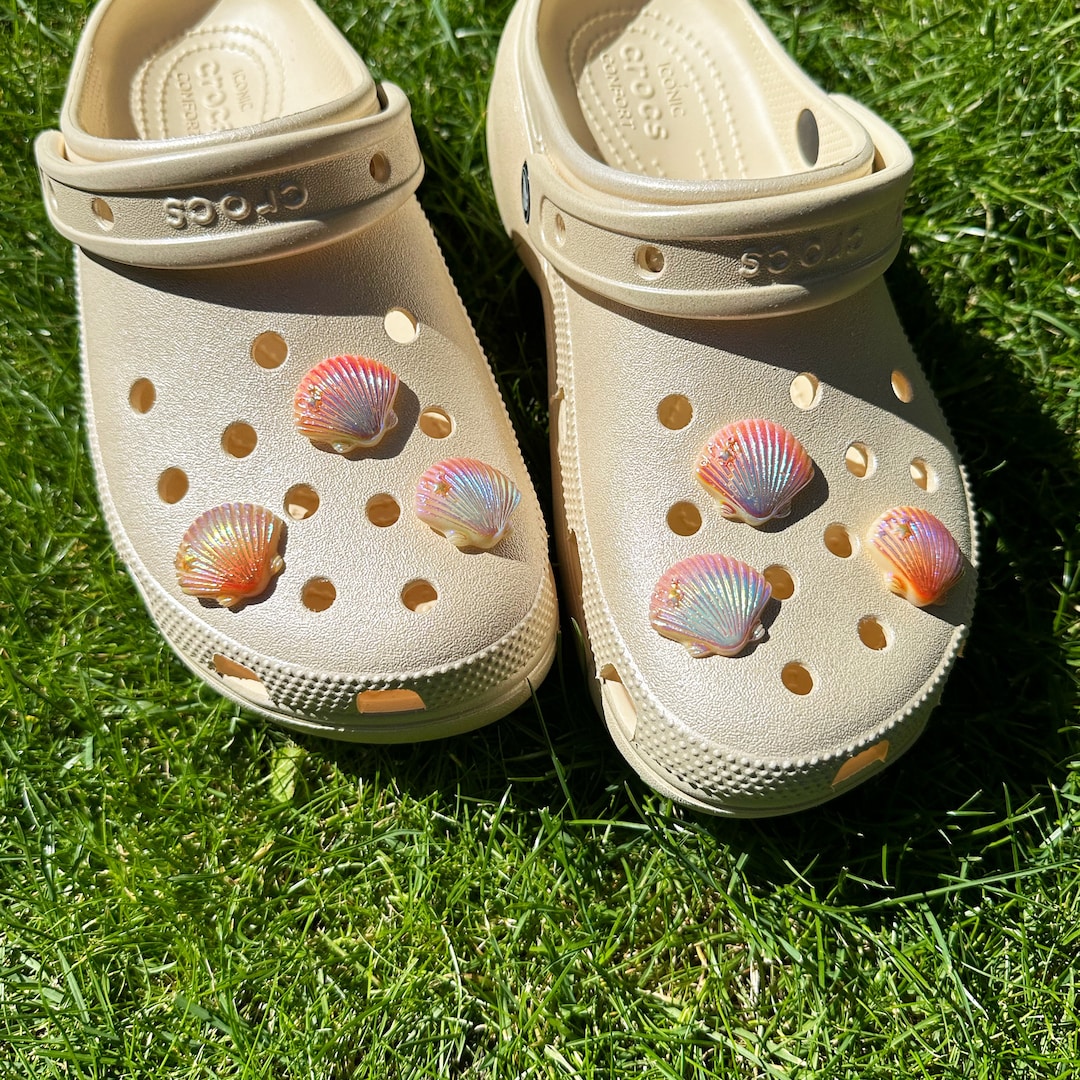 FREE CHARM Pearl Shell Croc Charms 3D Resin Jibbitz - Etsy