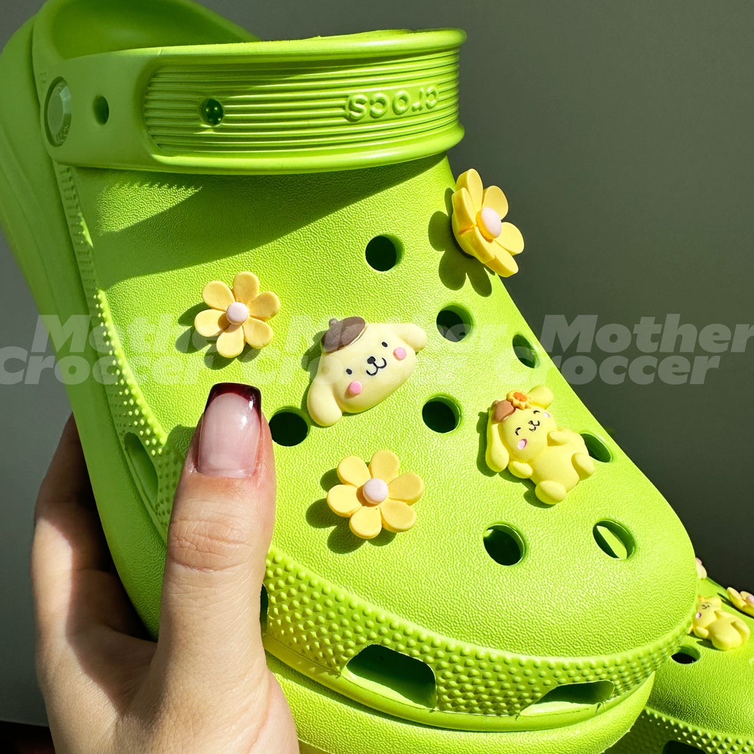 FREE CHARM Pompompurin Sanrio Character Croc Charms 3D Resin Jibbitz ...