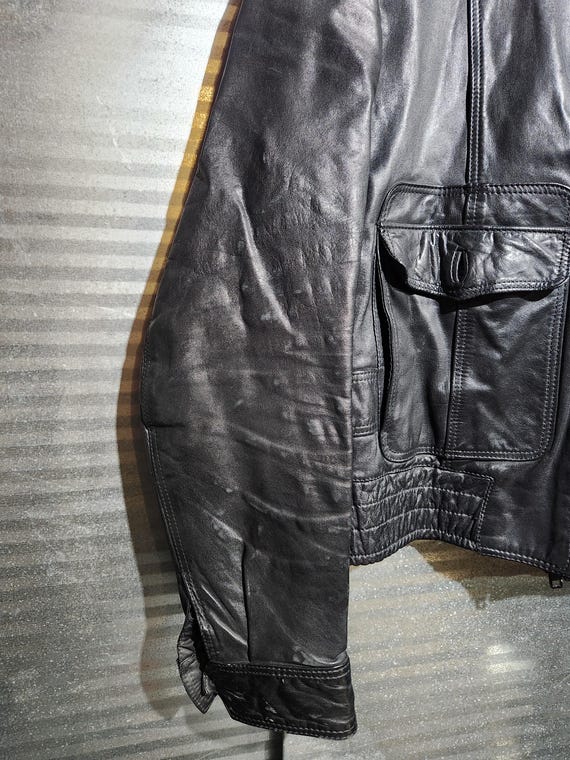 early 90s B & B small leather jacket - Gem