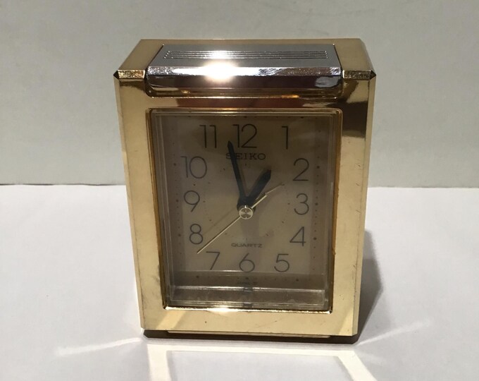 Vintage Seiko Rectangular Desk, Mantel or Shelf Clock - Etsy