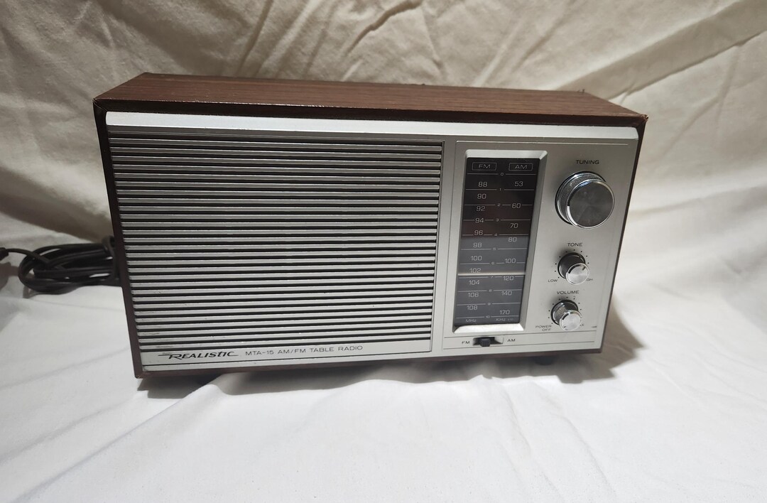 Realistic Mta - 15 Table Radio - Looks and Sounds Great - Etsy