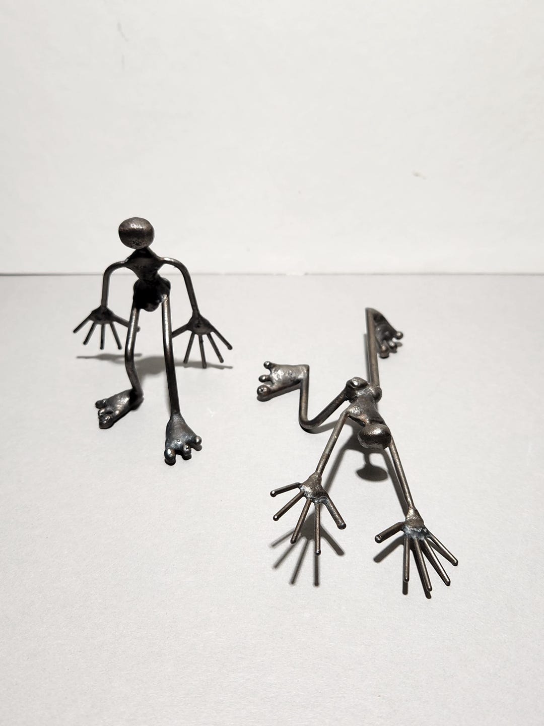 Abstract Human Metal Figurines With 3 Toes - Set of 2 - - Etsy