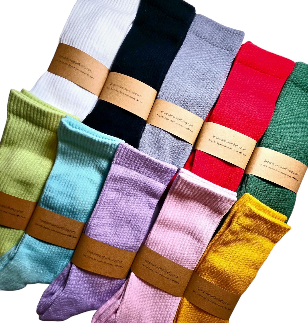 COMFORT Cotton Socks/extra Soft Bottom Cushion/sneakers Socks/high ...
