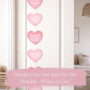 Valentine's Day Countdown, Love Notes for Kids (digital Download) - Etsy