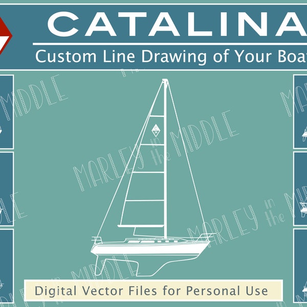 Sailboat Vector - Etsy