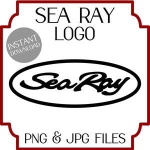 Sea Ray LOGO Digital Download, Instant Logos Brand Drawing Sketch Art ...