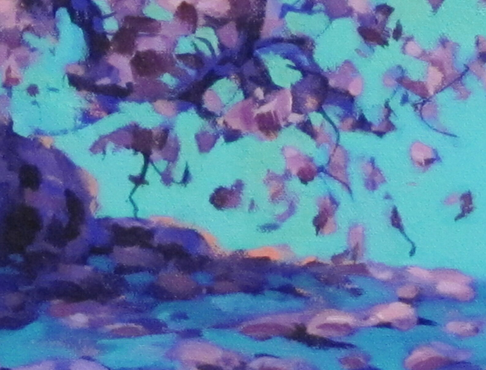 Purple Tree - Colorful Fantasy Tree Painting - Etsy