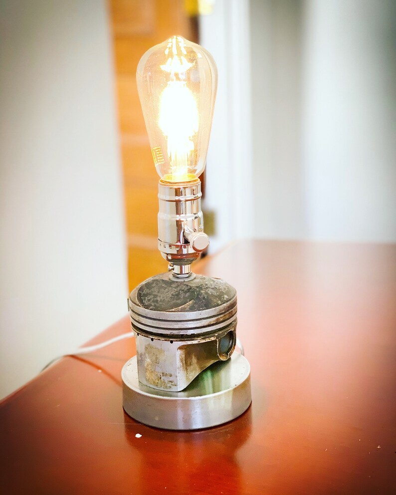 Moto Themed Desk Lamp, Industrial Style - Etsy