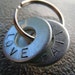 FREE SHIPPING Personalized Hand Stamped Washer Keychain - Etsy