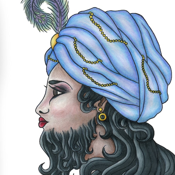 Bearded Lady - Etsy