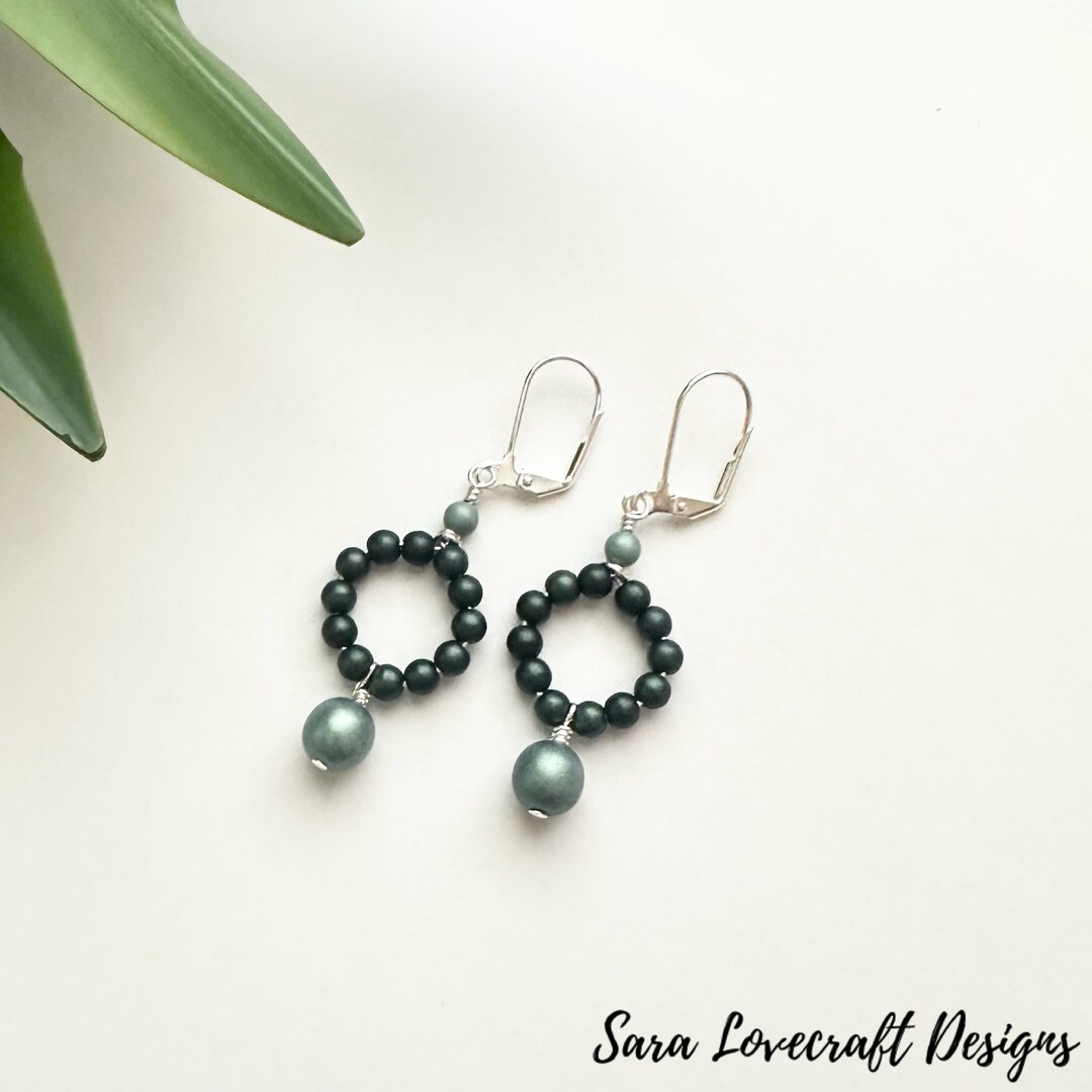 KIT : Green Druk Earrings - Etsy