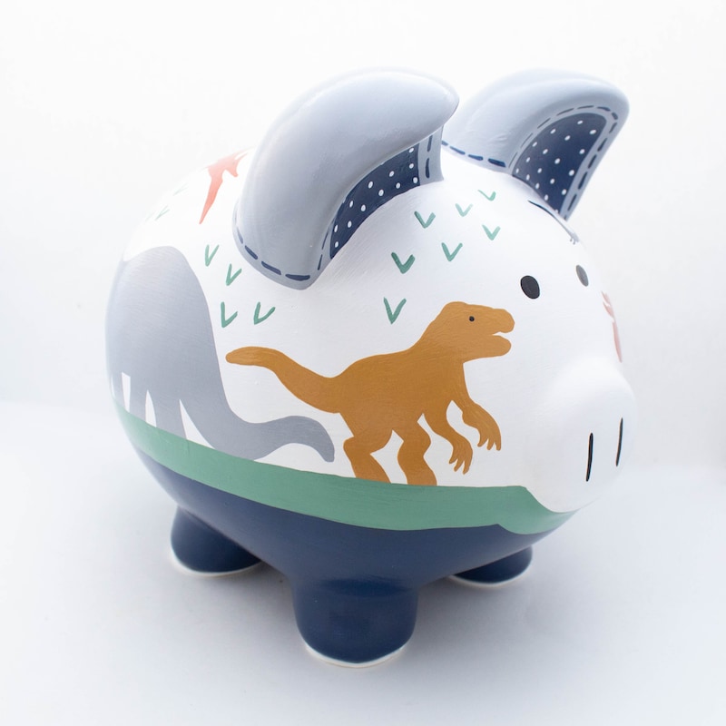 Dinosaur Piggy Bank - Etsy