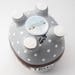 Chevron Forest Friends Personalized Piggy Bank in Grey and - Etsy