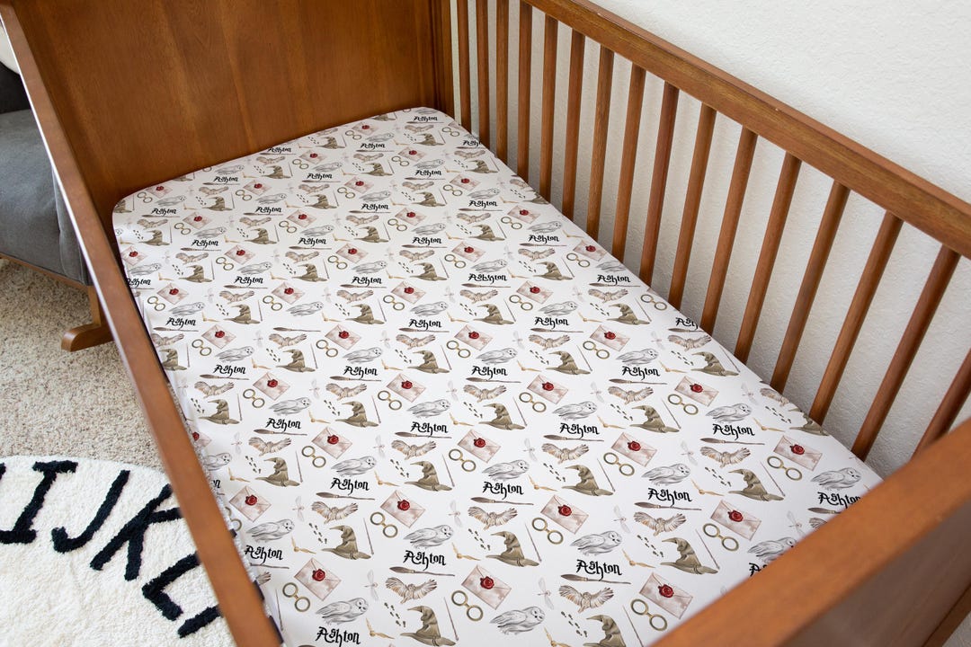 Personalized Wizard School Crib Sheet | Magic Baby Bedding - Etsy