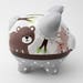 Chevron Forest Friends Personalized Piggy Bank in Grey and - Etsy